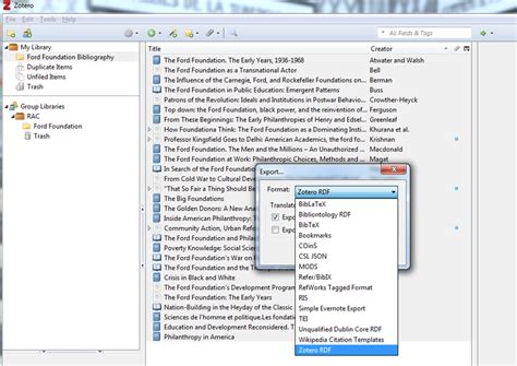 Using Zotero To Create Collaborative Share Able Export Able