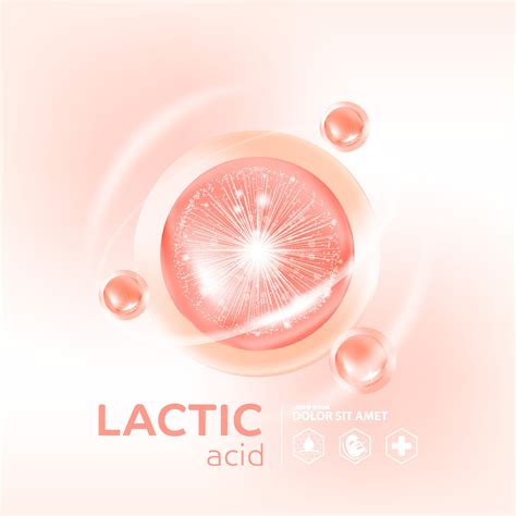 Lactic Acid Serum Skin Care Cosmetic 39656457 Vector Art At Vecteezy