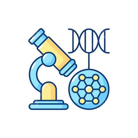 Dna Microarray Rgb Color Icon Sample Microbiology Organism Vector