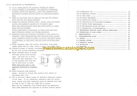 Hitachi Uh09c Hydraulic Excavator Operators Manual Em750 3c