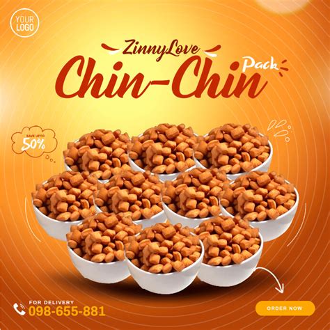 Chin Chin Snacks Peanut Small Chops Flyer Template Postermywall