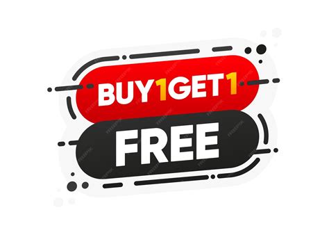 Premium Vector Buy One Get One Free Promotion Discount Banner Coupon