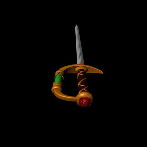 Stl File Utena Revolutionary Girl Sword Of Dios And The Accessories Stl