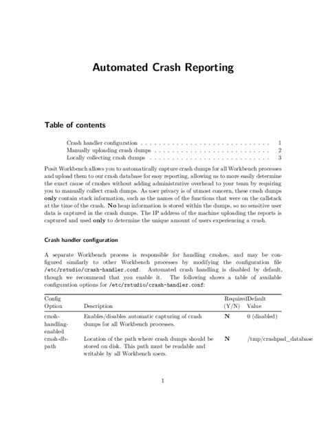 Fillable Online Understanding Crash And Exception Reportsunity Cloud Fax Email Print Pdffiller
