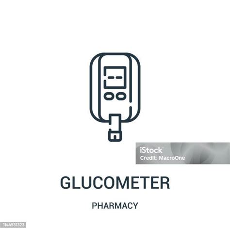 약국 컬렉션에서 미터 아이콘 벡터입니다 얇은 선 미터 개요 아이콘 벡터 일러스트 레이 션 건강관리와 의술에 대한 스톡 벡터 아트 및 기타 이미지 Istock