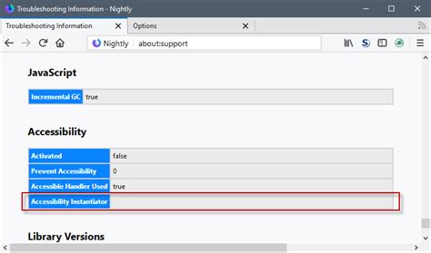 firefox 57 lists third party accessibility tools that may spy on users