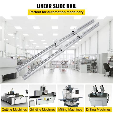Linear Rail Sbr20 1500mm 2 Linear Slide Guide With 4 Sbr20uu Bearing Block