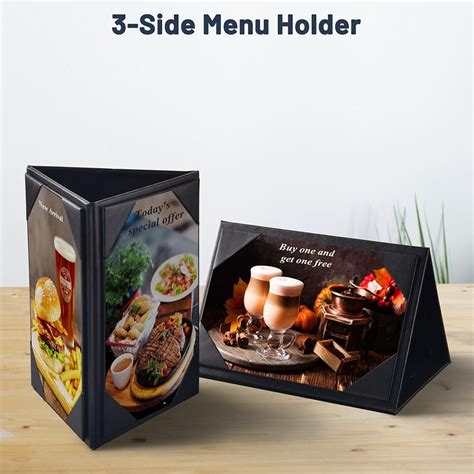 Thelashop 10pcs 3 Sided 4 X 6 Table Tent Menu Holder W Corners