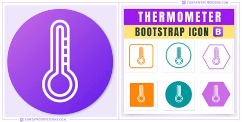 Bootstrap Thermometer Icon Bi Bi Thermometer Icon Code Html Css Color Button