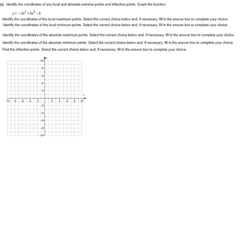 Solved 36 Identify The Coordinates Of Any Local And Absolute