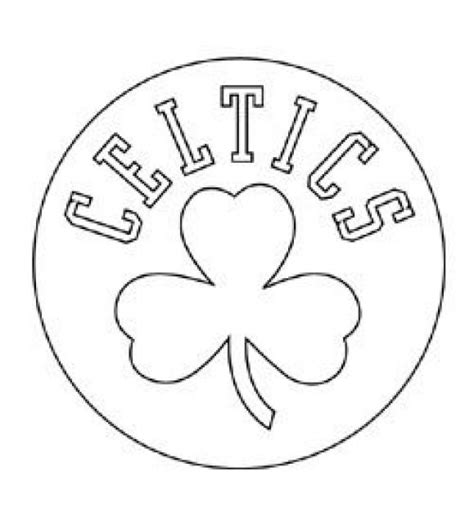 Celtics Logo Coloring Page