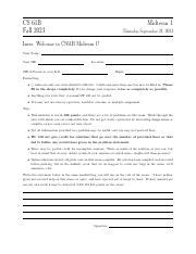 CS 61B Fall 2023 Midterm 1 Java If Else System Out Println Course Hero