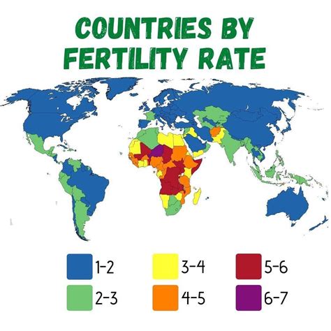 Countries By Fertility Rate