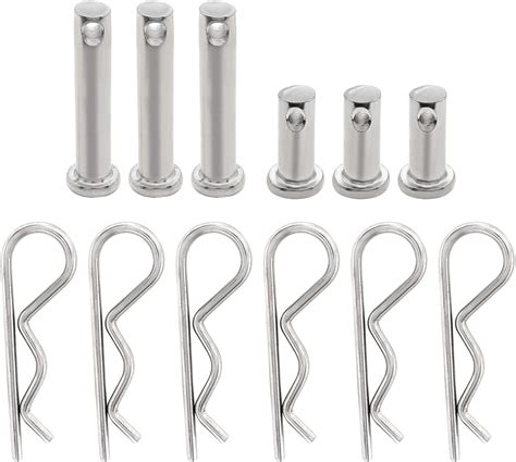 Uxcell Single Hole Clevis Pins5mm X 20mm Flat Head Zinc