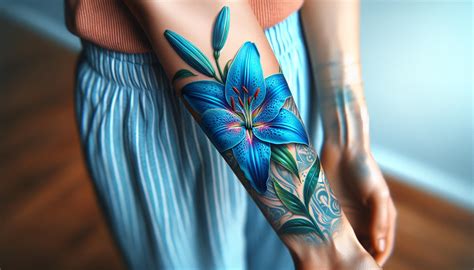 Blue Lily Tattoo Ideas Meanings Designs And Expert Care Tips Tattoo Radar