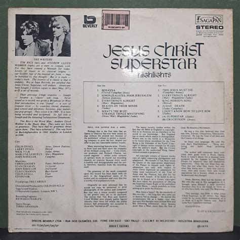 Tim Rice And Andrew Lloyd Webber Jesus Christ Superst