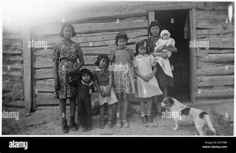 This Historical Photograph Shows A Typical Chippewa Indian Home On The