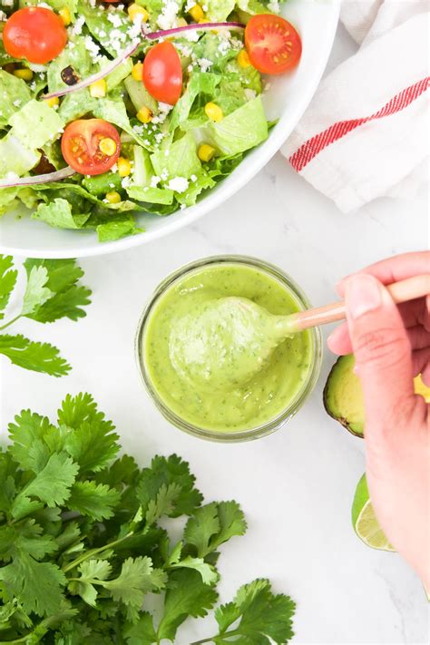 How To Make Creamy Avocado Lime Dressing 6 Ingredient Recipe