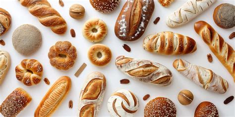 Premium Photo Various Types Of Bread Displayed On A Table Showcasing Different Shapes Sizes