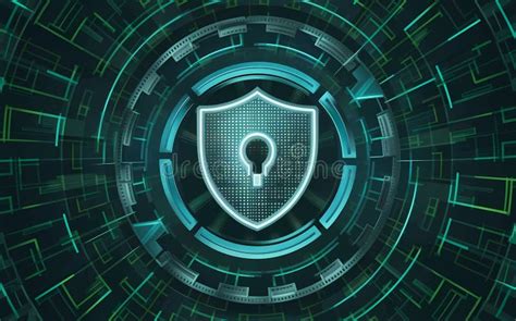 Guardians Of Privacy A Futuristic Illustration Of Digital Data Security Stock Illustration