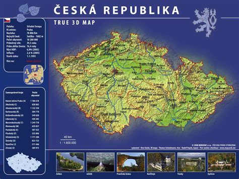 Gran Mapa Turístico De La República Checa República Checa Europa Mapas Del Mundo