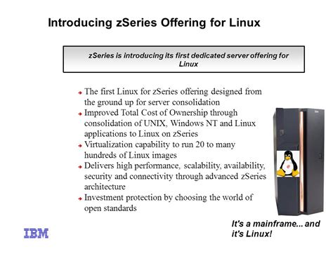 Server Consolidation With Linux For Zseries Ppt Download
