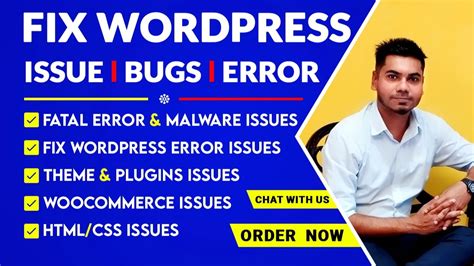 i will fix wordpress issues critical errors bugs woocommerce website