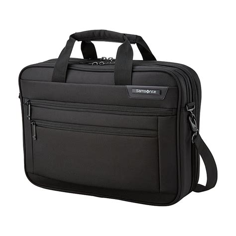 Samsonite Classic Business 20 Laptop Briefcase Black Polyester
