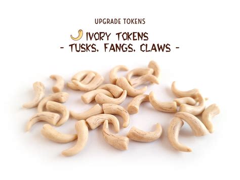 Miniature Faux Tusks Fangs Claws Teeth Resources For Tabletop Gaming Or Craft Projects Etsy