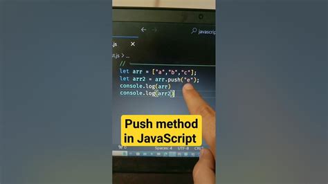 Push Method In Javascript 🔥 Javascript Shortsvideo Shorts Short Programming Youtube