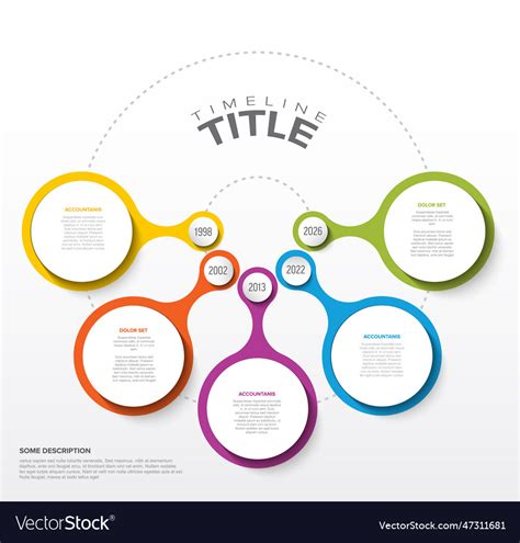 Six Light Circle Steps Process Infographic Vector Image