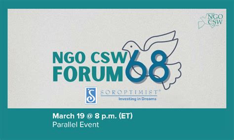 commission on the status of women parallel event — soroptimist blog