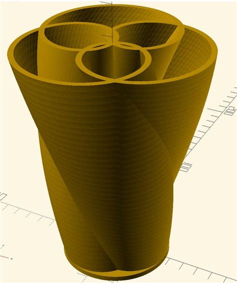 parametric rhodonea vase r openscad