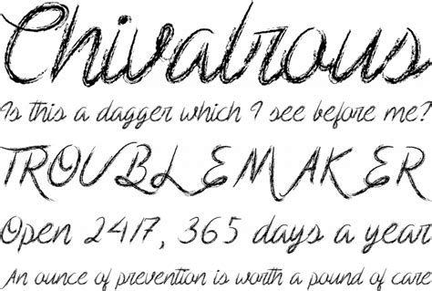 Mf Scribble Script Font Zillion