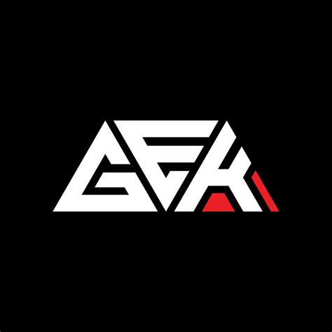Gek Triangle Letter Logo Design With Triangle Shape Gek Triangle Logo