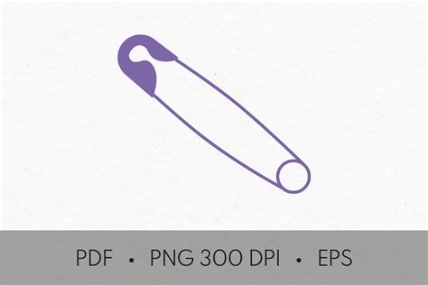 Closed Safety Pin Flat Illustration Graphic By Stasylionet · Creative
