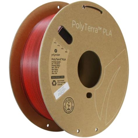 Polymaker Polyterra Pla Dual Shadow Red Black Red 3djake International