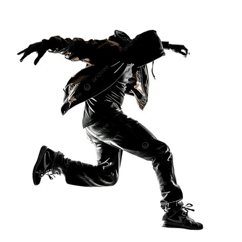 Male Street Dancing Hip Hop Dance Breakdance Silhouette Street Dance