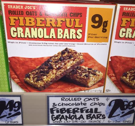 Fiberful Rolled Oats And Chocolate Chip Granola Granola Bars Camp Snacks Gourmet Recipes
