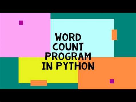 Word Count Program In Python Overview And Solution YouTube