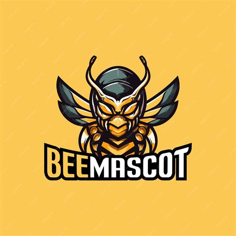 Premium Vector Bee Mascot Logo Design Bee Vector Illustration Bee
