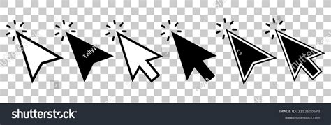 Computer Mouse Click Icons Setarrow Mouse Stock Vector Royalty Free 2152600673 Shutterstock