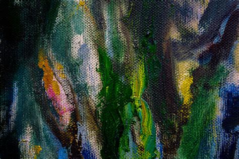 그림의 화려한 조각입니다 브러시와 팔레트 나이프 스트로크 오일 페인트 텍스처 멀티 컬러 배경 화면 매크로는 아크릴 배경을 닫습니다 현대 예술 개념입니다 수평 단편 거친에