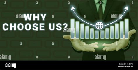 Hand Writing Sign Why Choose Us Internet Concept Reasons For Choosing Our Brand Over Others
