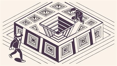 complex maze design labyrinth puzzle and intricate game vector design generative ai stock