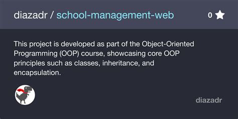 Github Diazadrschool Management Web This Project Is Developed As Part Of The Object Oriented