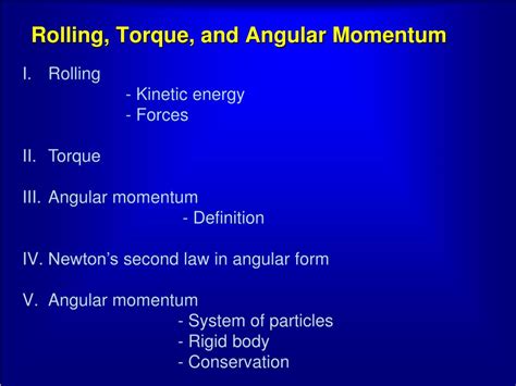 Ppt Chapter 11 Angular Momentum Powerpoint Presentation Free