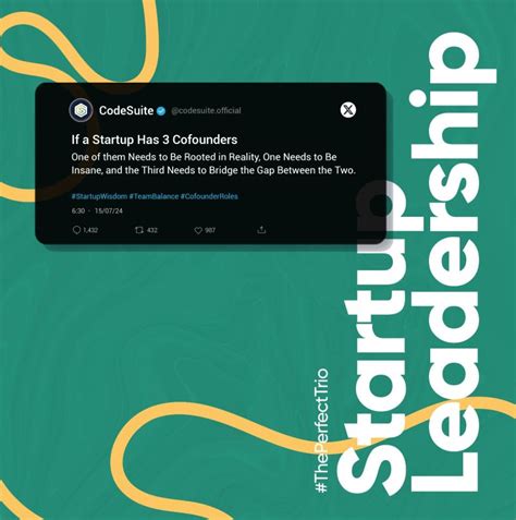 Codesuite On Linkedin Codesuite Startupwisdom Teambalance Cofounderroles