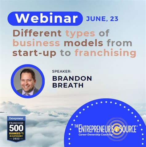 WEBINAR Different Types Of Business Models From Start Up To
