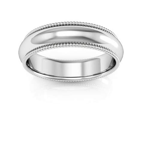 Platinum Milgrain Wedding Bands Dellafora